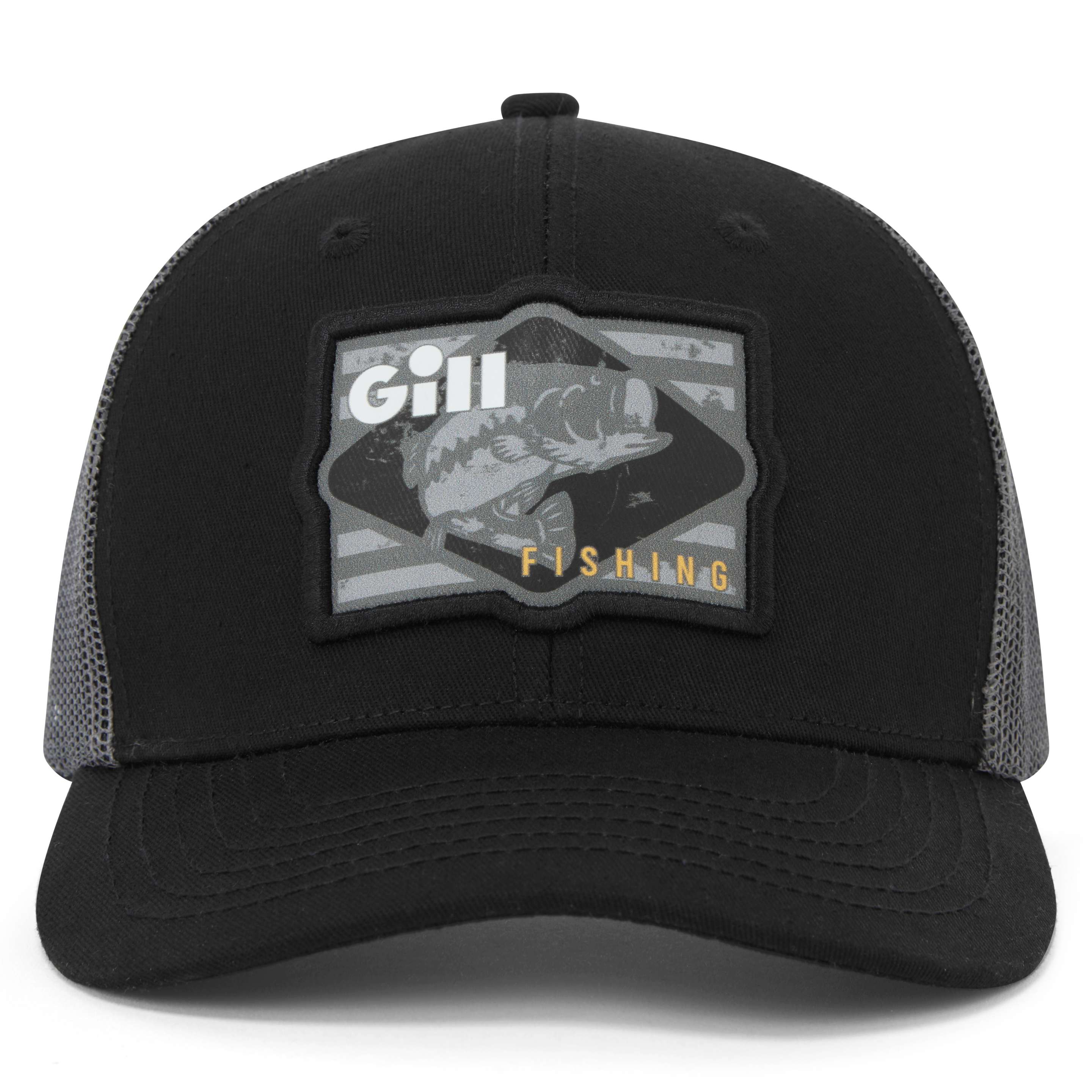 Bass Logo Trucker Cap - Black | Gill Marine – Gill North America, Inc.