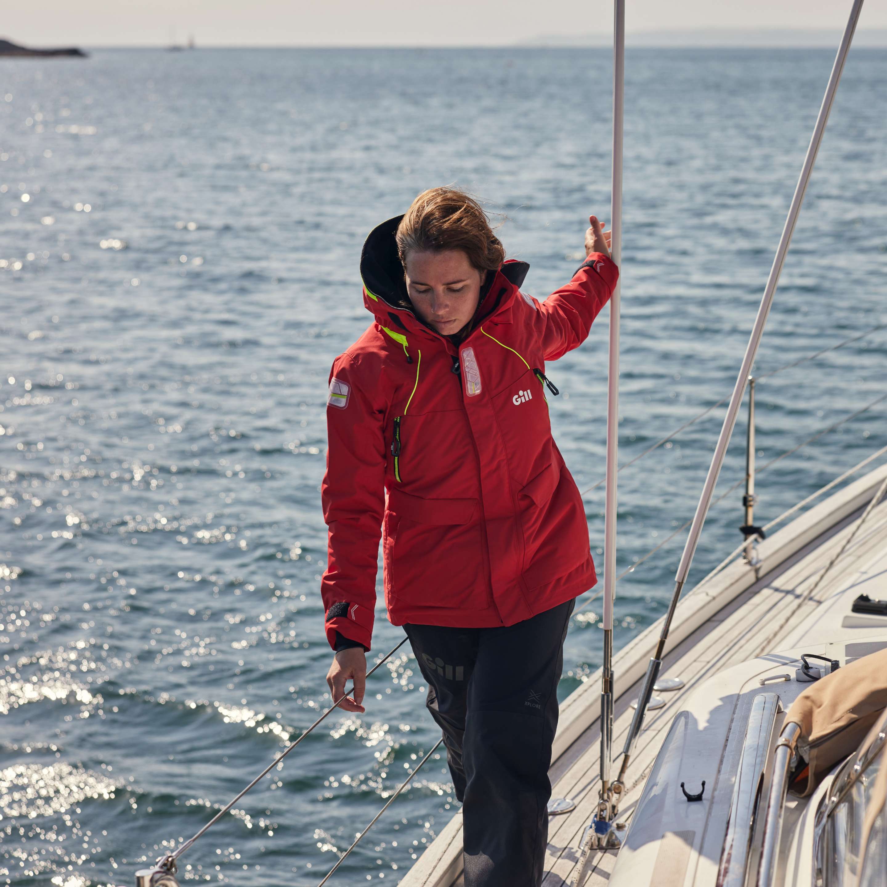 Women's Offshore Sailing Jacket - Red | Gill Marine Clothing – Gill ...